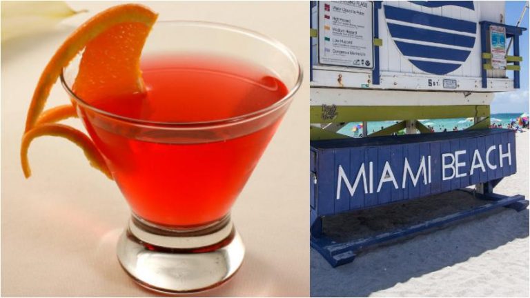 Cóctel Miami Beach, un trago que lleva la esencia de la ciudad