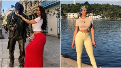 Cantante cubanoamericana Nayer de visita en Cuba